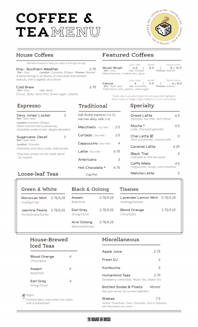 Drink - The Board and Brew