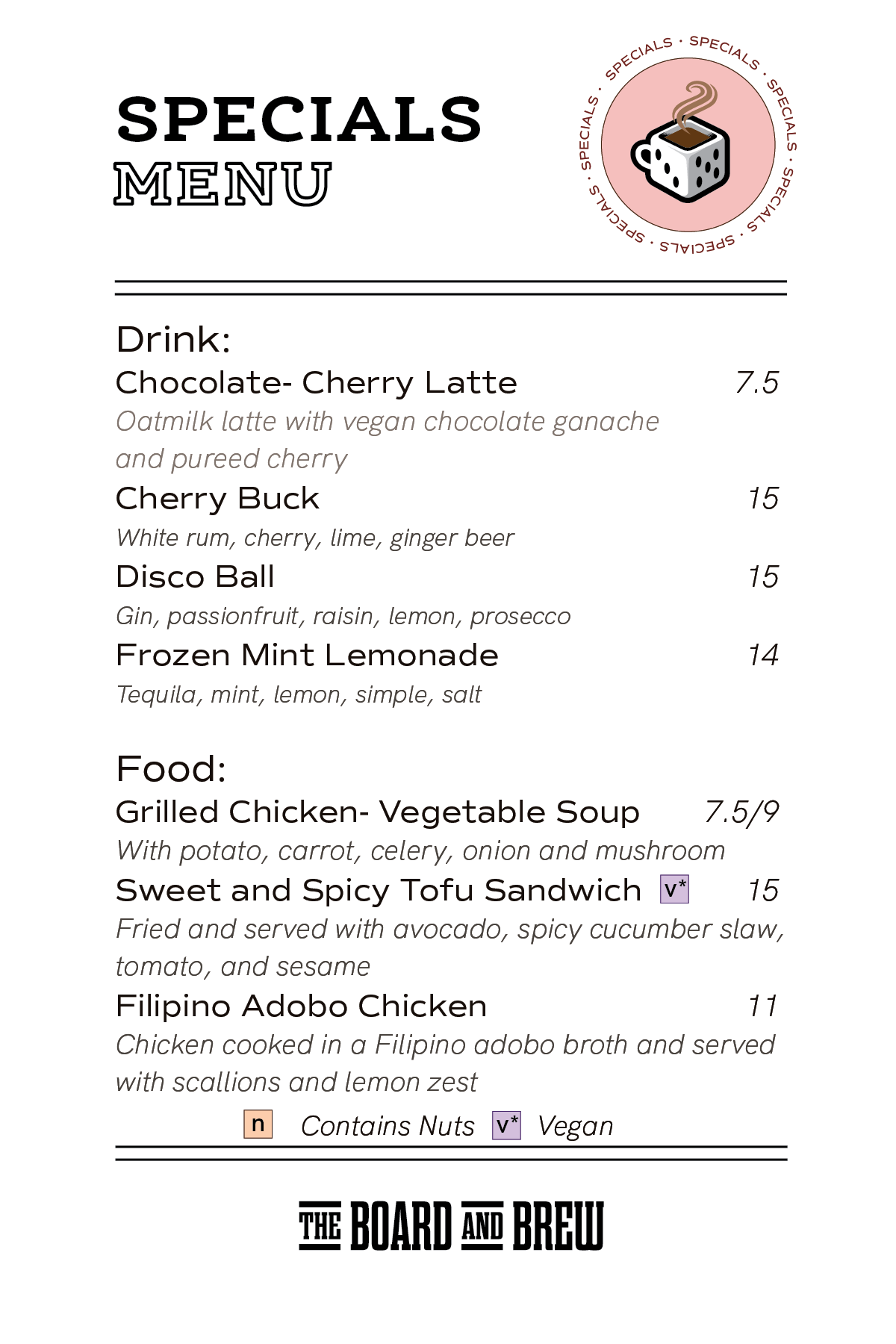 Drink - The Board and Brew